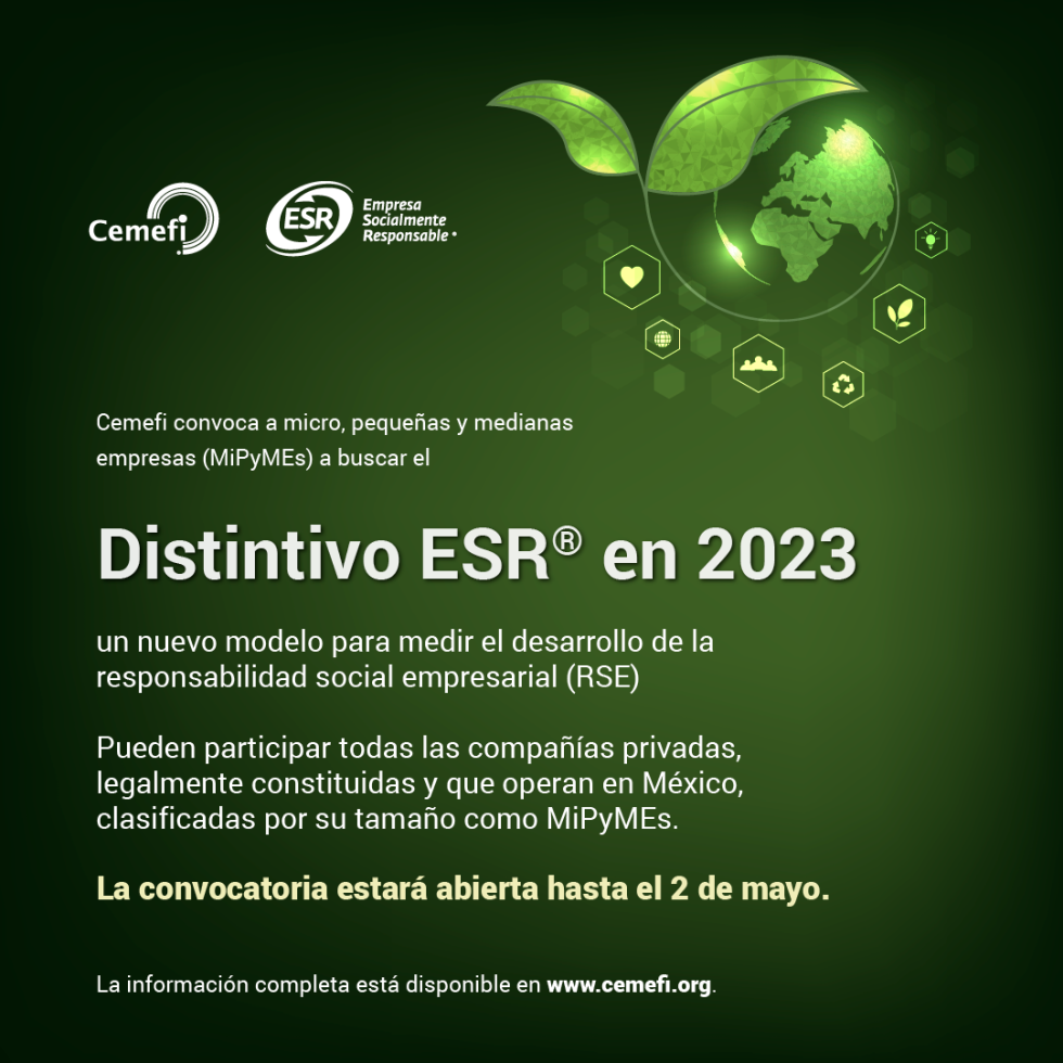 Convocatoria 2023 del Distintivo ESR para MiPyMEs - aplica antes del 2 ...